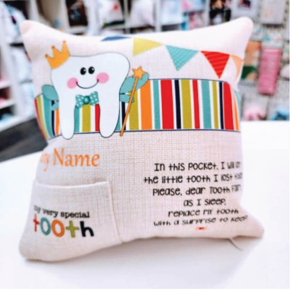 TOOTH FAIRY CUSHION – Unique Treasures 4 U